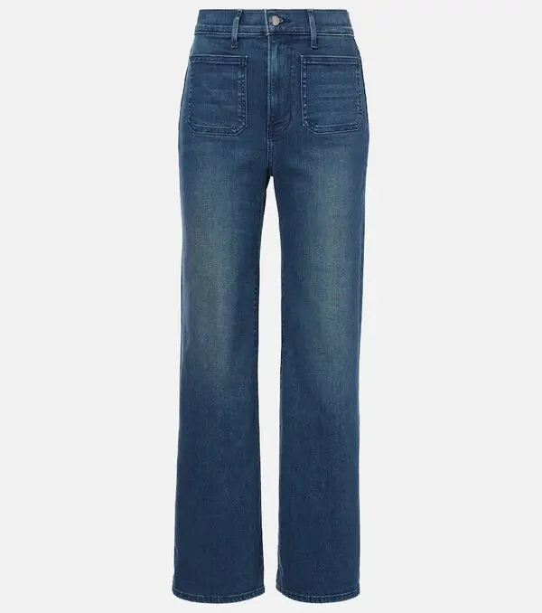 Veronica Beard Crosbie High-rise Flare Jeans - Blue