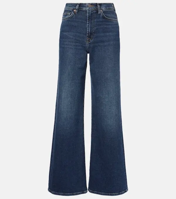 7 For All Mankind Ultra High Rise Jo Flared Jeans - Blue