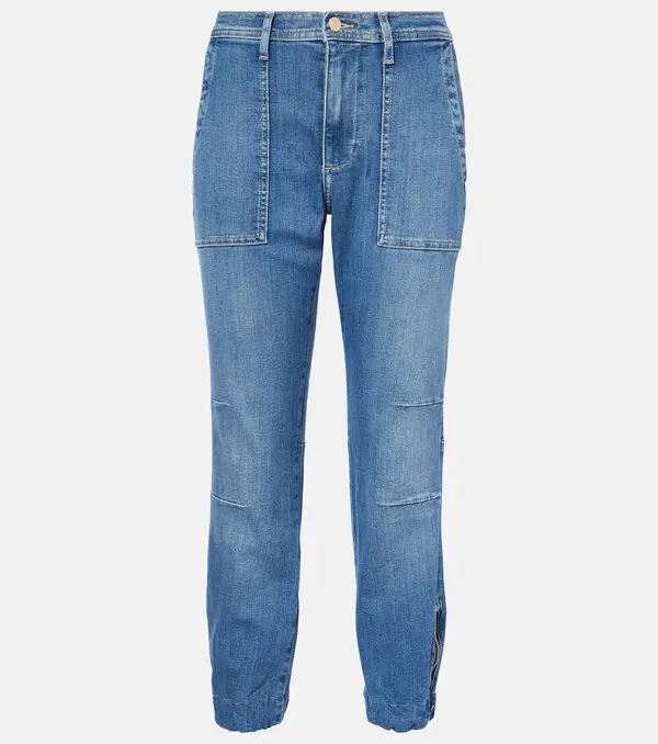 7 For All Mankind High-rise Straight Jeans