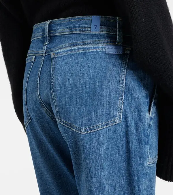 7 For All Mankind High-rise Straight Jeans