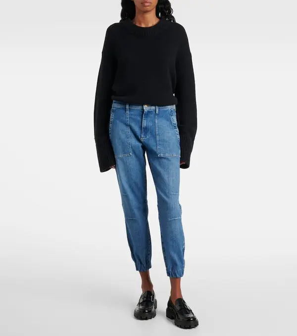 7 For All Mankind High-rise Straight Jeans