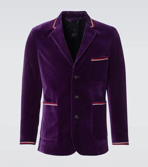 BODE Showcase Cotton Velvet Suit Jacket