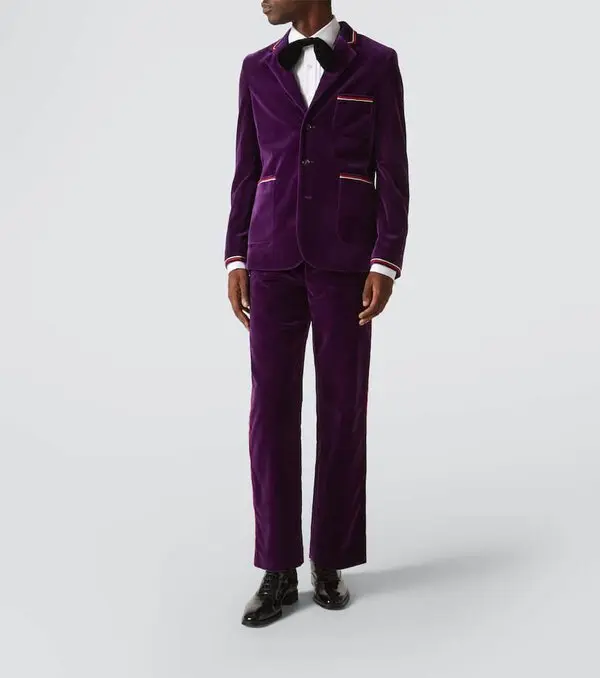 BODE Showcase Cotton Velvet Suit Jacket