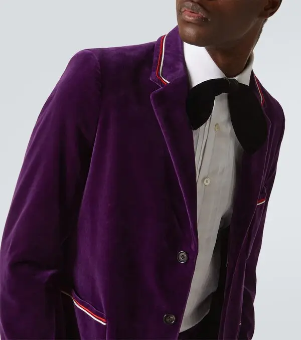 BODE Showcase Cotton Velvet Suit Jacket