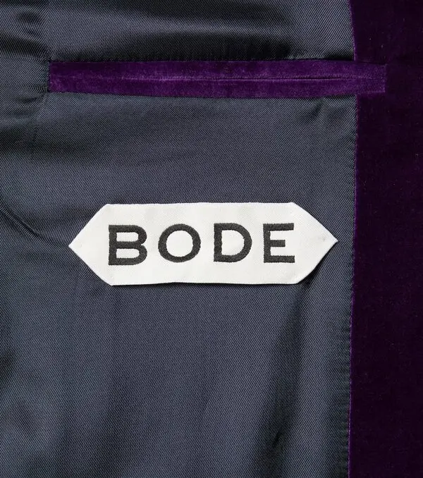 BODE Showcase Cotton Velvet Suit Jacket
