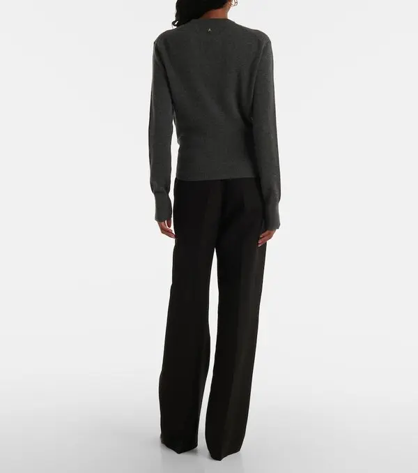 Altuzarra Nalini Tie-detailed Cashmere Sweater - Black