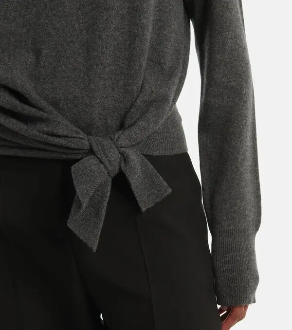 Altuzarra Nalini Tie-detailed Cashmere Sweater - Black