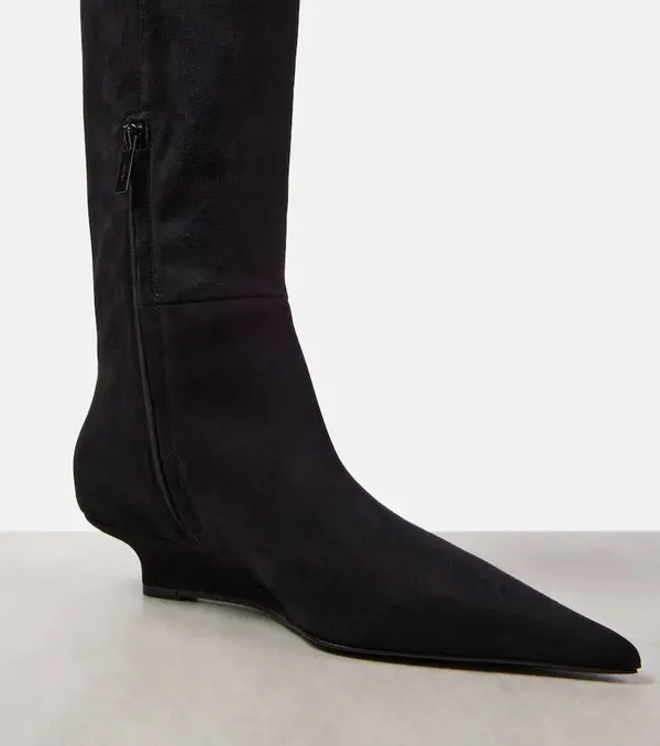 TOTEME Sharp 40 Suede Knee-high Boots