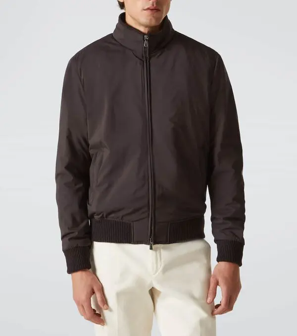 Thom Sweeney Technical Bomber Jacket - Brown