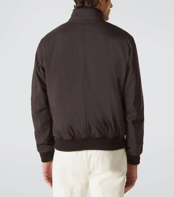 Thom Sweeney Technical Bomber Jacket - Brown