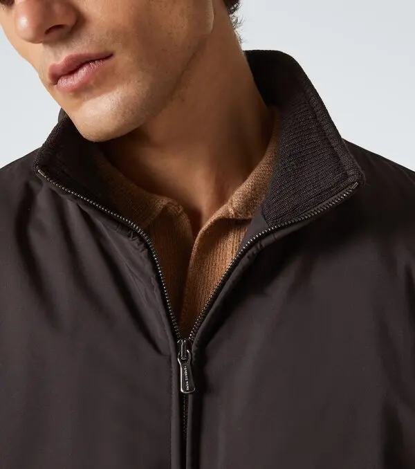 Thom Sweeney Technical Bomber Jacket - Brown
