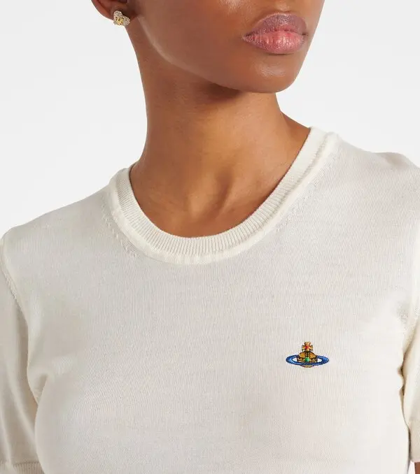 VIVIENNE WESTWOOD Bea Wool And Silk Top - White