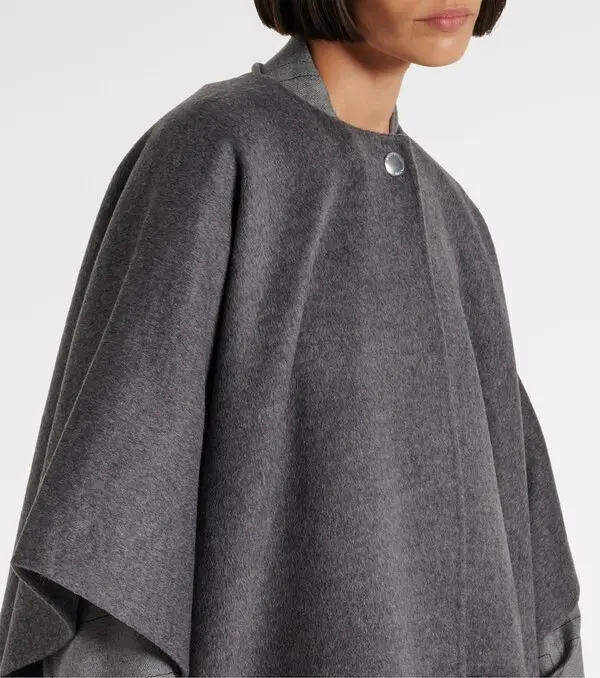 TOTEME Doublé Wool Scarf Coat - Grey