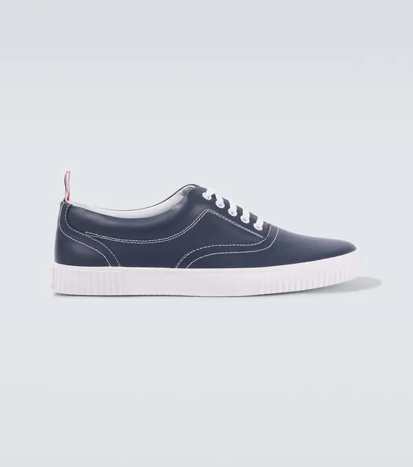 Thom Browne Heritage Leather Sneakers - Blue