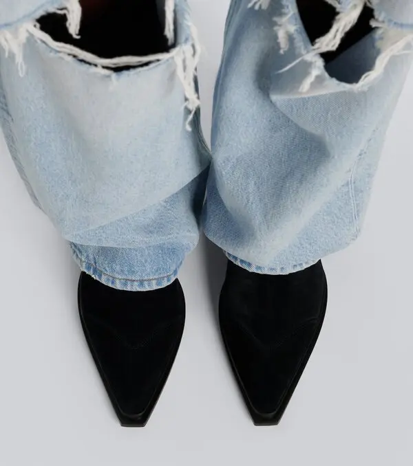 JIMMY CHOO Cece Suede Ankle Boots - Black