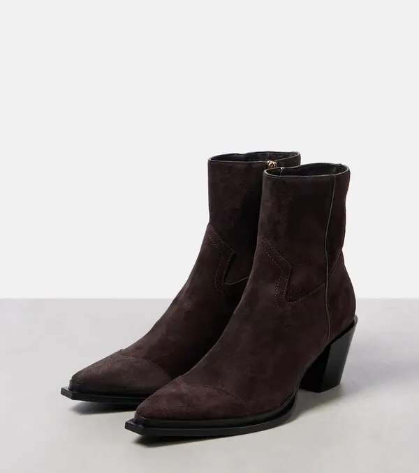 JIMMY CHOO Cece Suede Ankle Boots - Brown