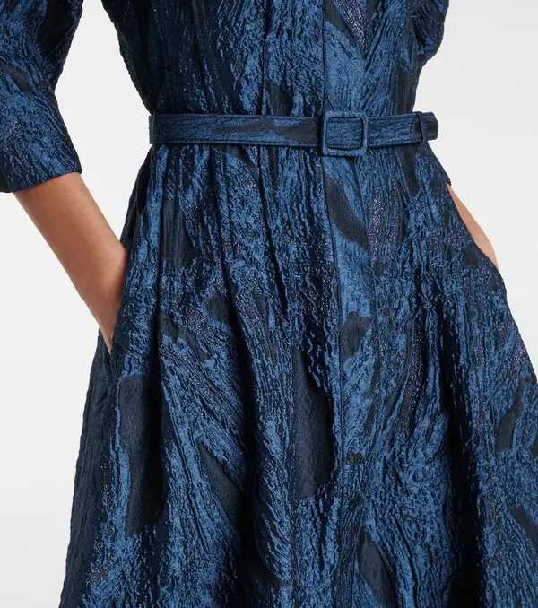 Simkhai Courtney Jacquard Gown - Blue
