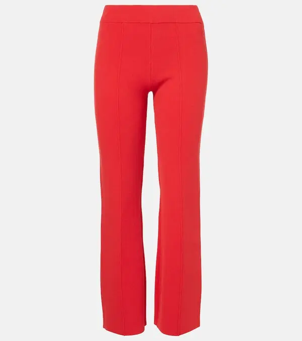 Veronica Beard Bray High-rise Culottes - Red