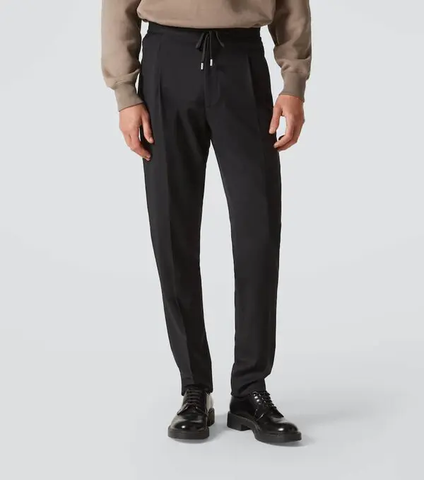 LARDINI Wool Slim Trousers