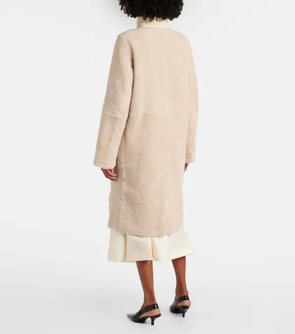 TOTEME Shearling Coat - Beige
