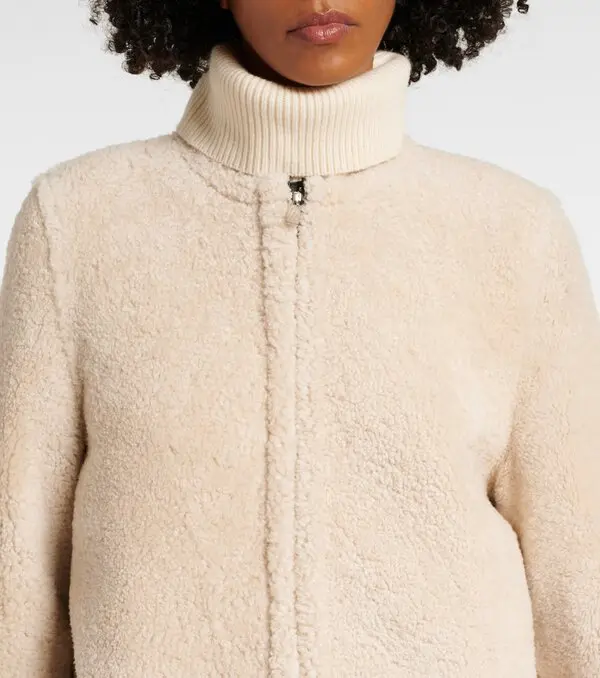 TOTEME Shearling Coat - Beige