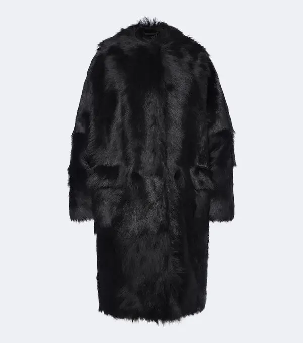 TOTEME Shearling Coat - Black