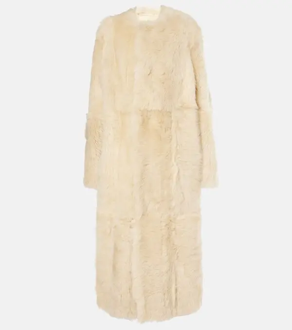 TOTEME Shearling Coat - White