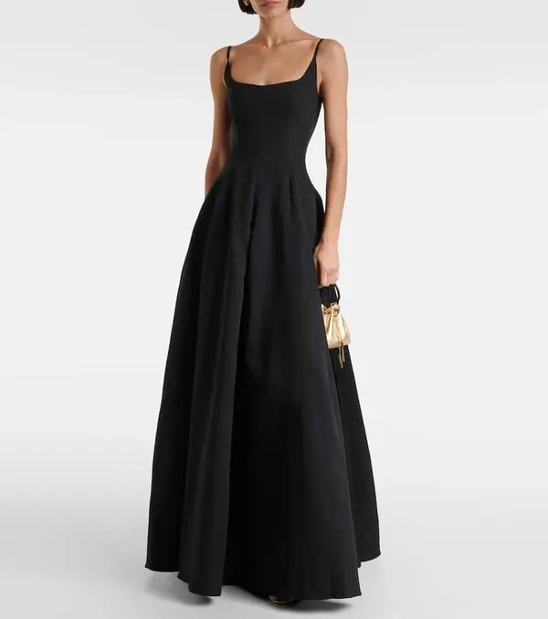 Staud Joy Cotton-blend Gown - Black