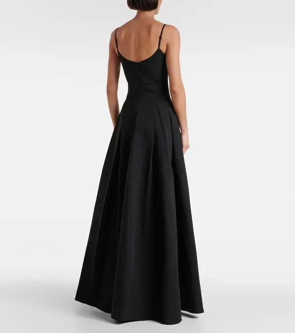 Staud Joy Cotton-blend Gown - Black