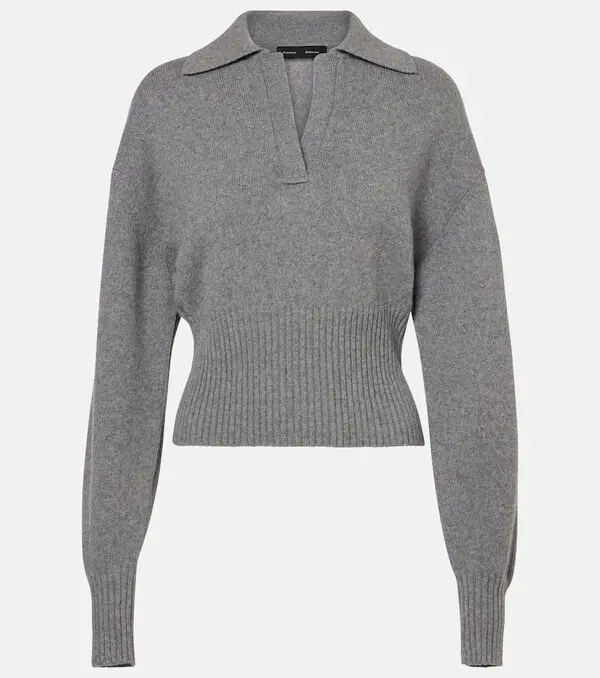 Proenza Schouler Jeanne Cashmere And Wool Sweater - Grey