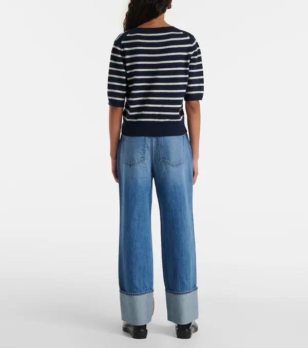 Veronica Beard Shana Striped Cashmere Sweater