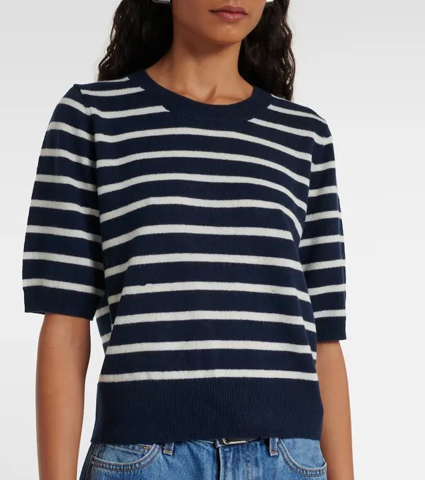 Veronica Beard Shana Striped Cashmere Sweater