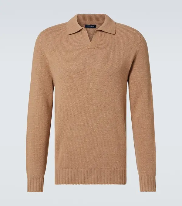 Thom Sweeney Cashmere Polo Sweater