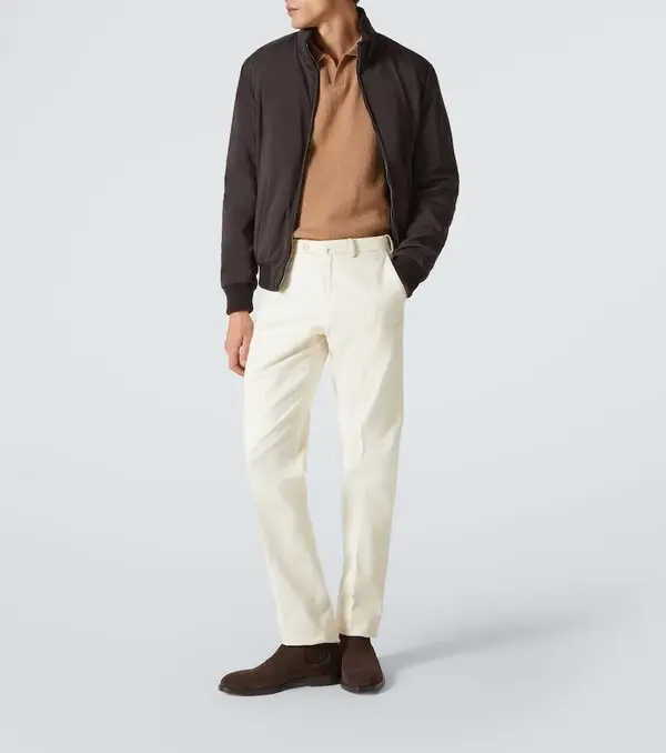 Thom Sweeney Cashmere Polo Sweater