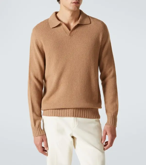Thom Sweeney Cashmere Polo Sweater