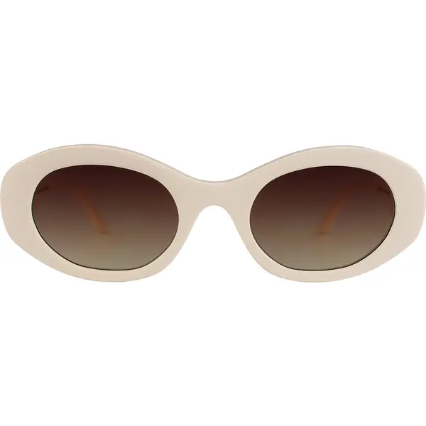 Illesteva Luna Sunglasses - Cream / Brown