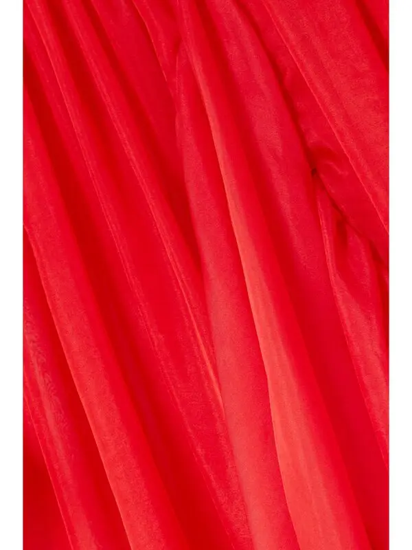 RASARIO Ruffled Silk-chiffon Jacket