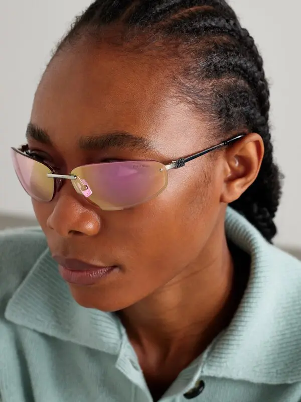 Miu Miu Rimless D-frame Sunglasses