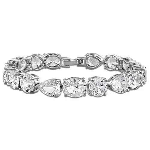 JULIANNA B. Lab-created White Sapphire Tennis Bracelet - Sterling Silver