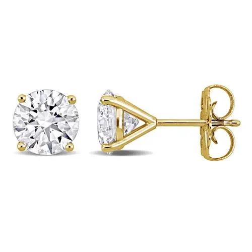 JULIANNA B. 3 Ctw Lab-grown Diamond 14k Stud Earrings - Yellow Gold