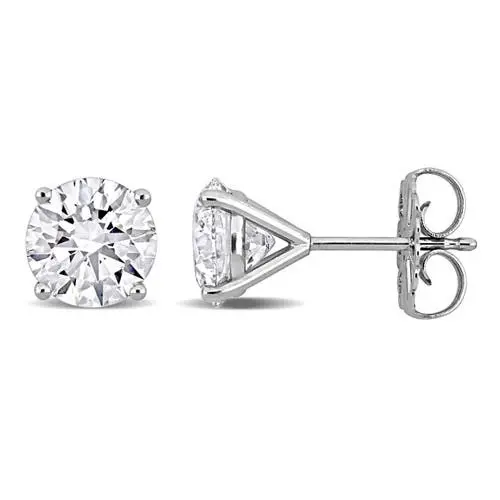 JULIANNA B. 3 Ctw Lab-grown Diamond Stud Earrings - White Gold