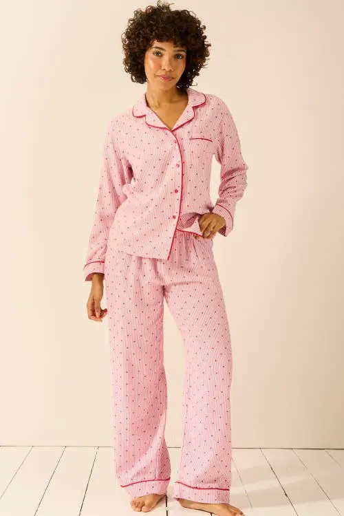 STRIPE & STARE Ecovero Pyjama Bottoms - Be Mine