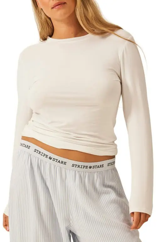STRIPE & STARE Underlayer Top - White
