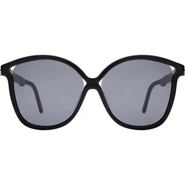 Illesteva Nancy 57 Sunglasses - Black / Grey