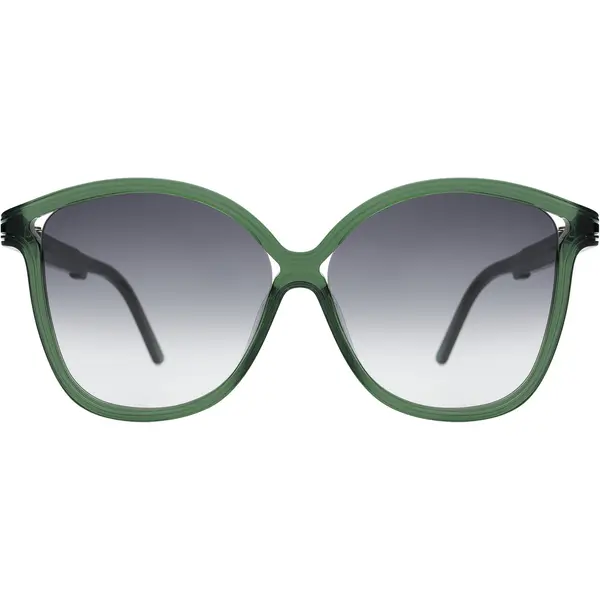 Illesteva Nancy 57 Sunglasses - Pine / Grey
