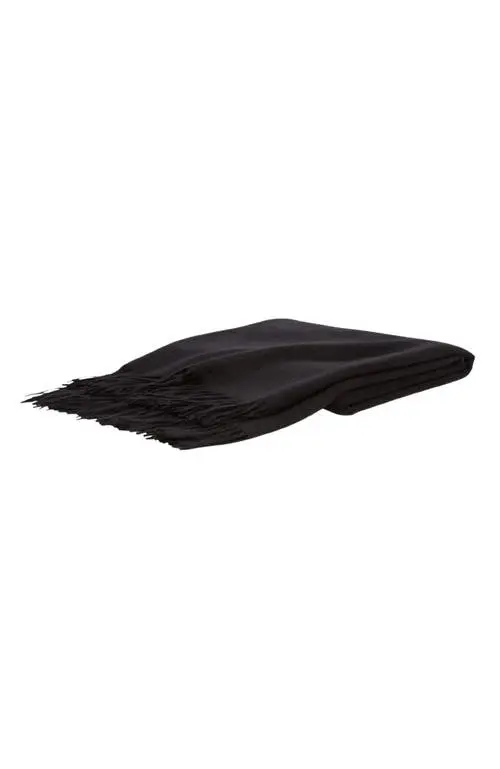 ITALIC Remi Cashmere Throw - Black
