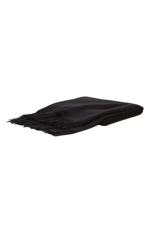 ITALIC Remi Cashmere Throw - Black