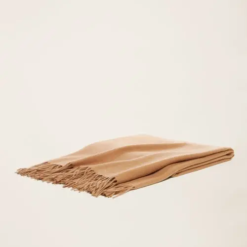 ITALIC Remi Cashmere Throw - Heather Gray