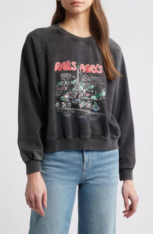 Rails Paris Graphic Cotton Sweatshirt