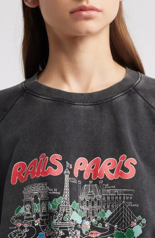 Rails Paris Graphic Cotton Sweatshirt